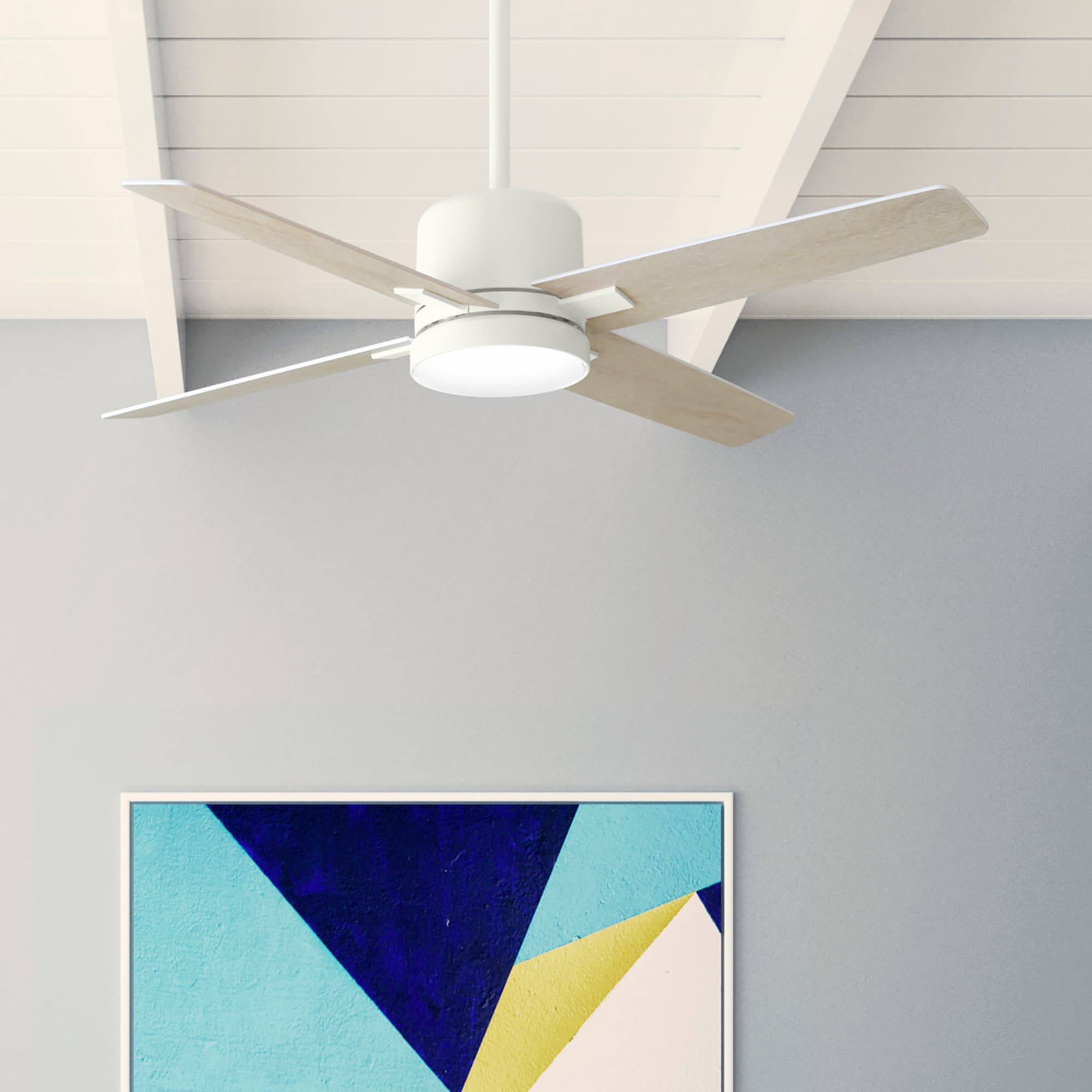 Casablanca 52" Axial Ceiling Fan w/ Integrated LED Light, Wall Control ...