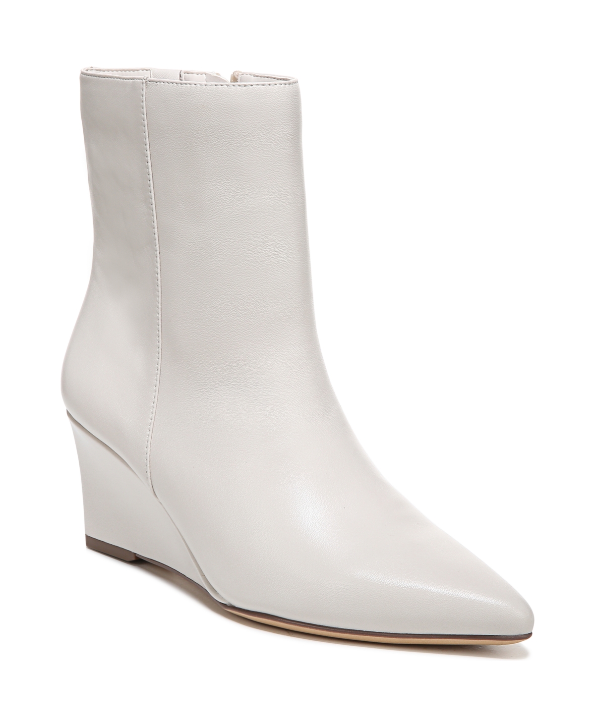 Naturalizer Dario Wedge Booties - Satin Pearl Leather | SheFinds
